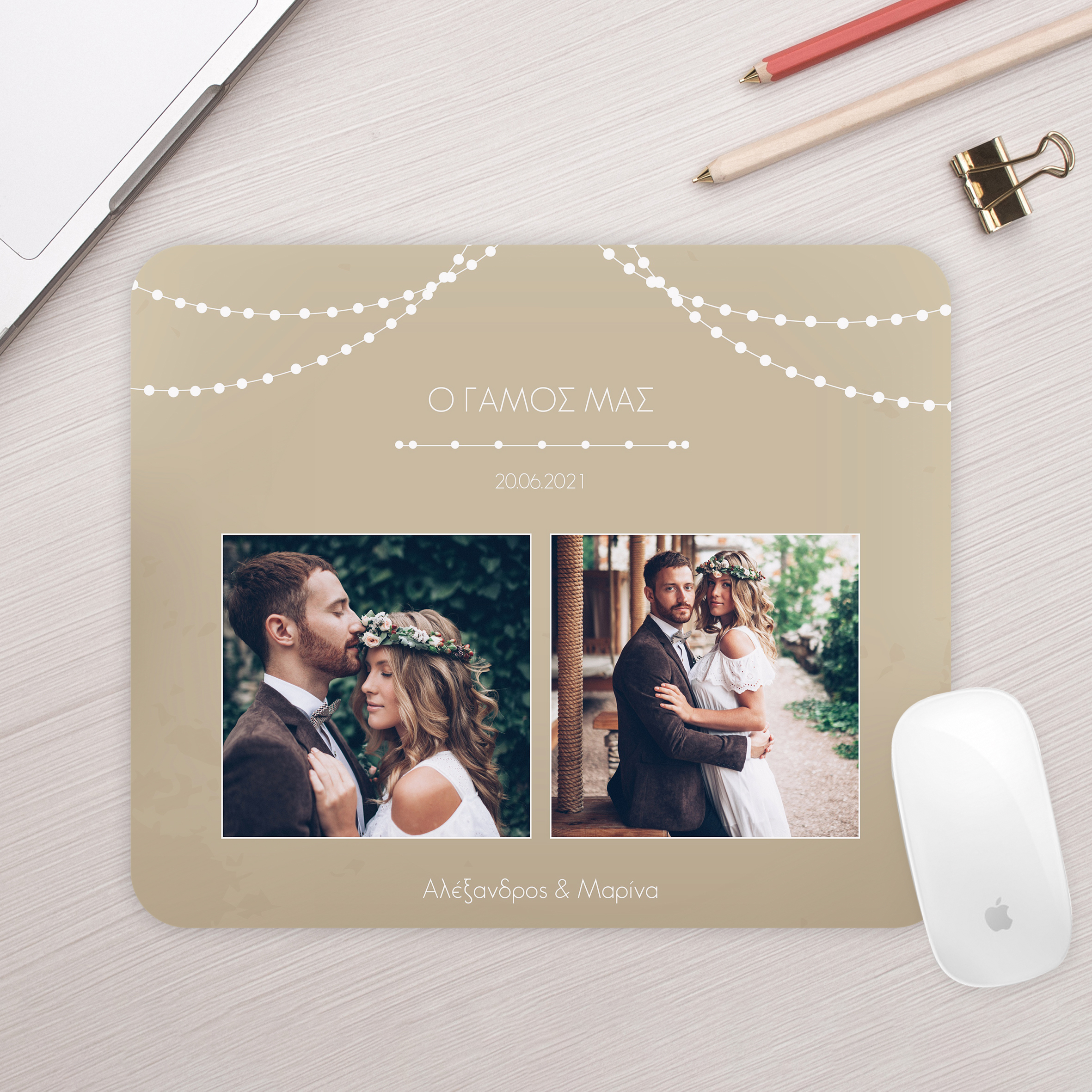 O Γάμος μας - Mousepad - Mousepad | Memorybox